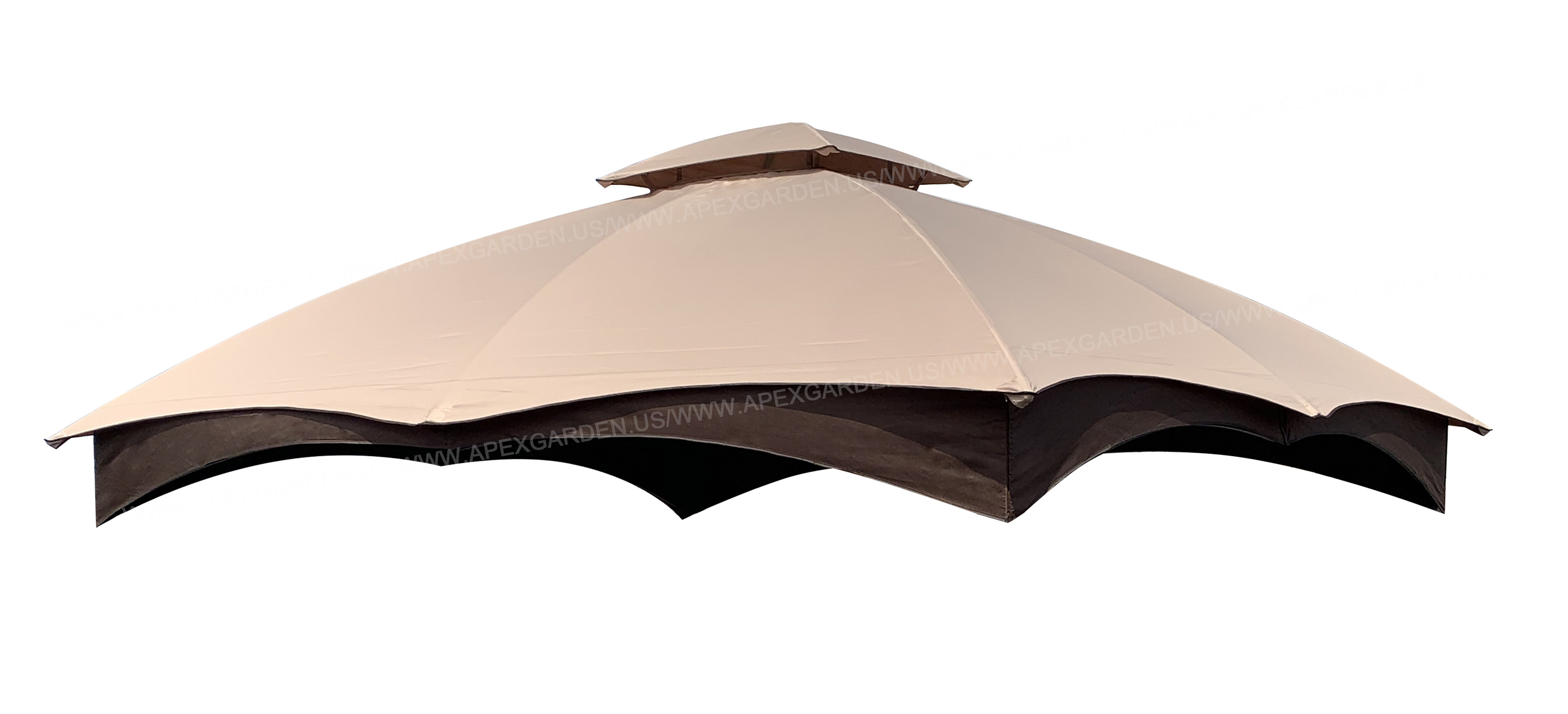APEX GARDEN Beige Fabric Replacement Canopy for Gazebo | Wayfair