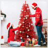 Wrought Studio™ Red Christmas Tree – Pure Red PVC Tree With 624 Tips ...