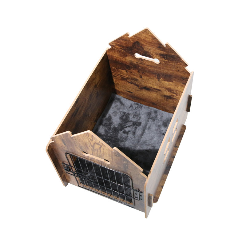 Tucker Murphy Pet™ Byrn Wooden Pet House Indoor w/ Roof Dog house w ...