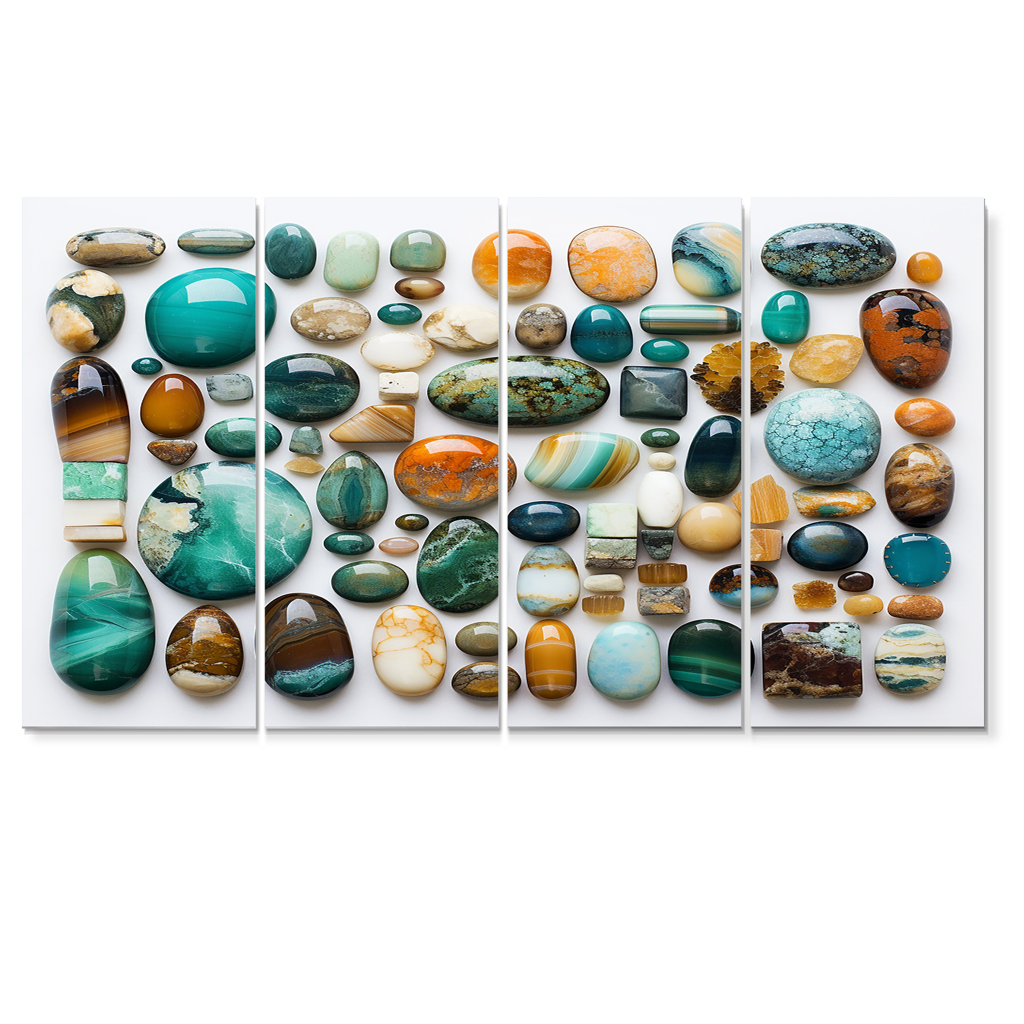 Design Art Collection Of Turquoise Stones And Minerals I - Spiritual ...