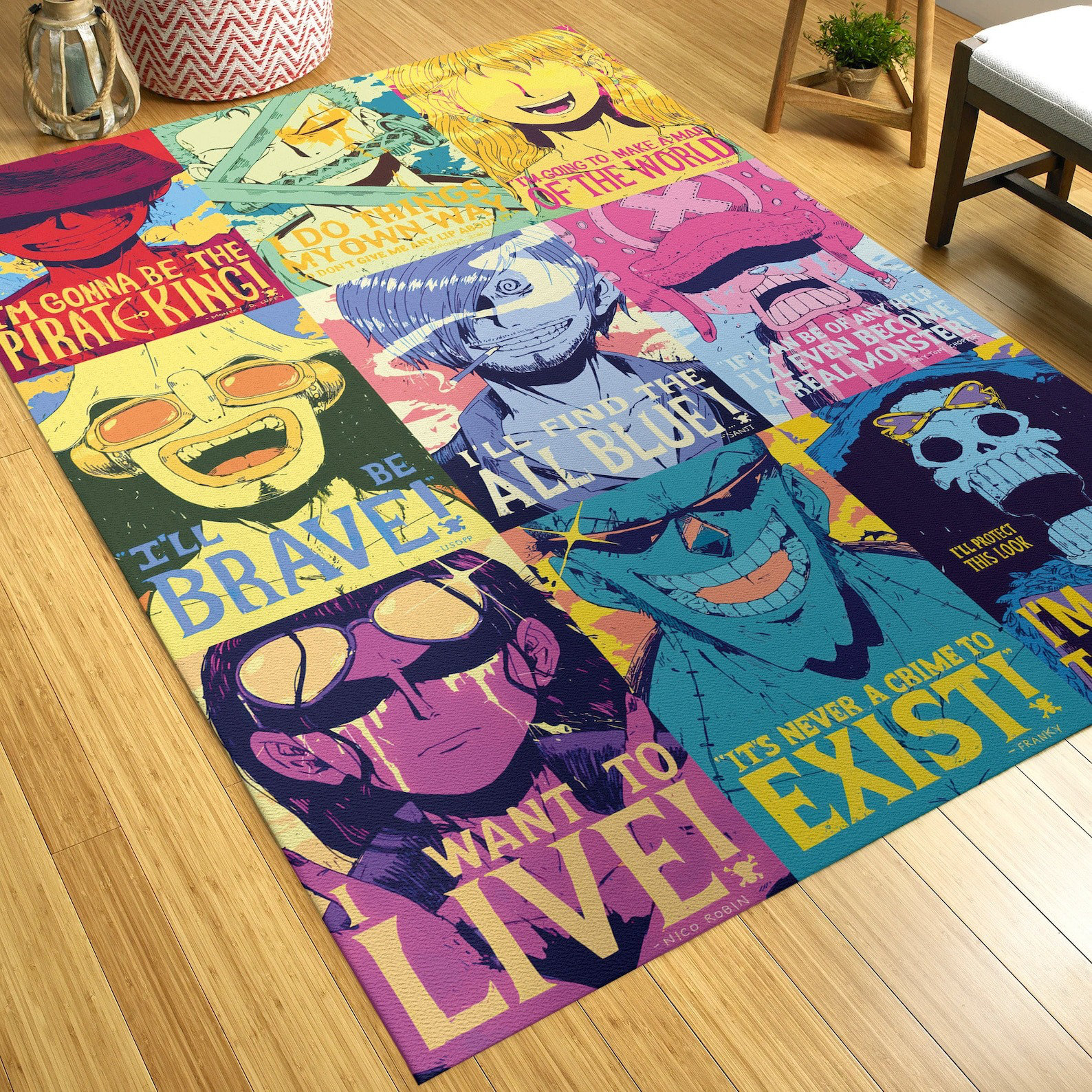 TeexCorp Anime Rug For Bedroom, Anime Area Rug, Anime Home Decor, Anime ...