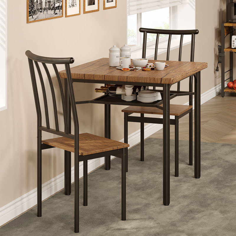 17 Stories 3 - Piece Dining Set | Wayfair