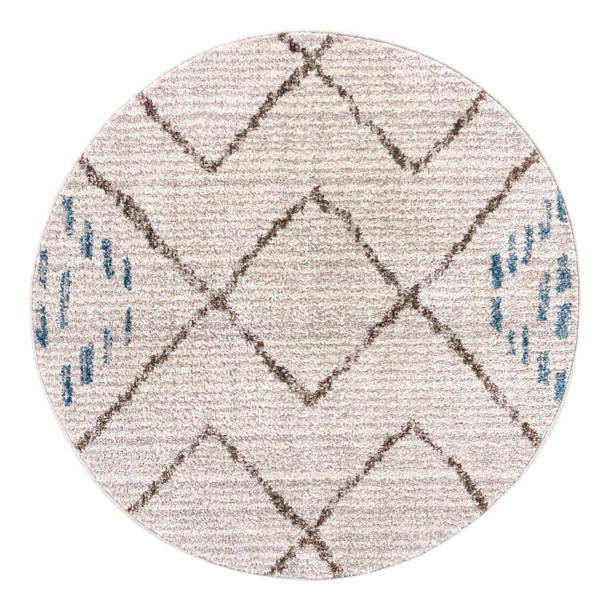 Steelside™ Rudy Performance Blue Rug & Reviews | Wayfair