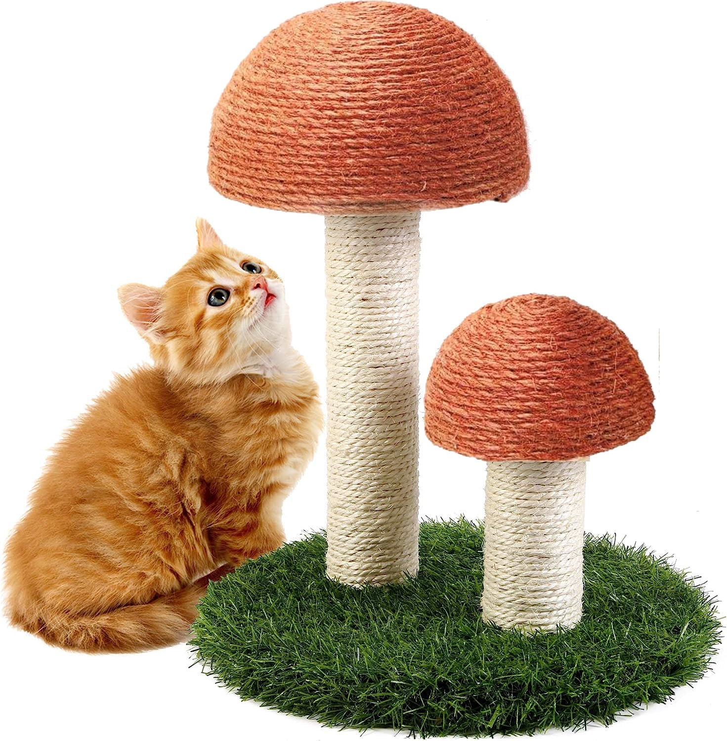 Tucker Murphy Pet™ Mushroom Cat Scratching Post Sisal Cat Tree Claw ...