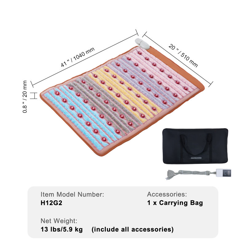 Stellweilan Tessberg Far Infrared Heating Pad 5 Natural Crystal ...