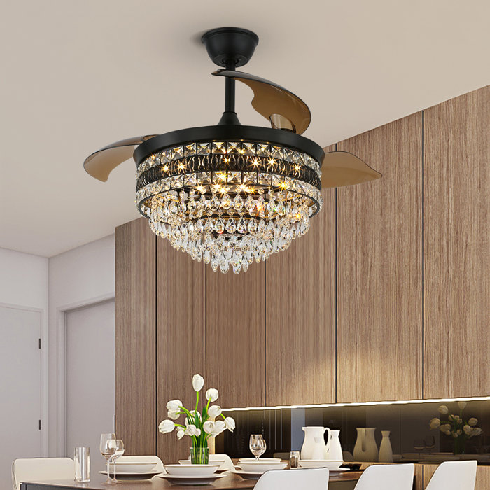 House of Hampton® Gulkis 42.12'' Ceiling Fan with LED Lights & Reviews ...