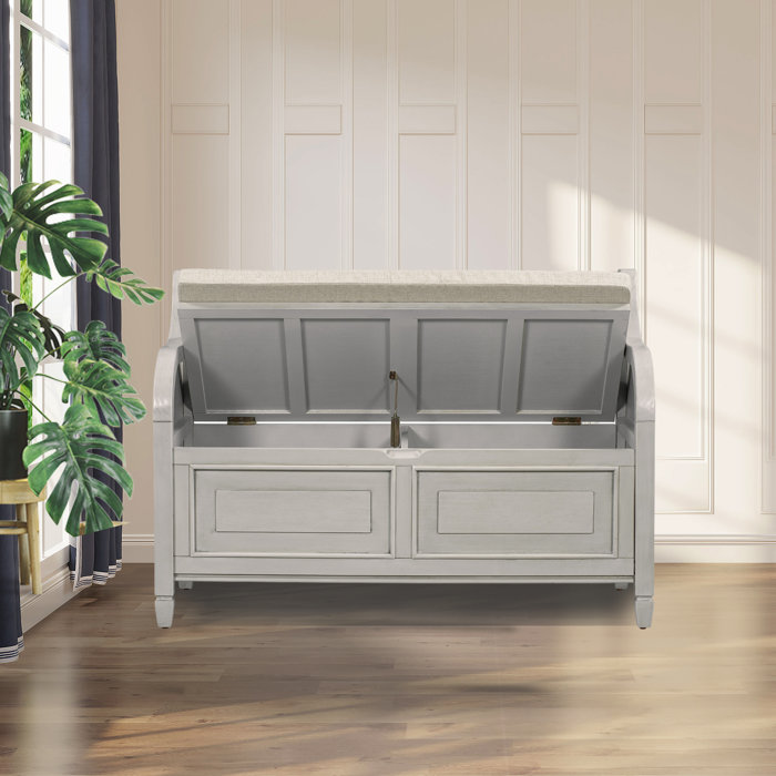 Red Barrel Studio® Caellan Upholstered Storage Bench | Wayfair