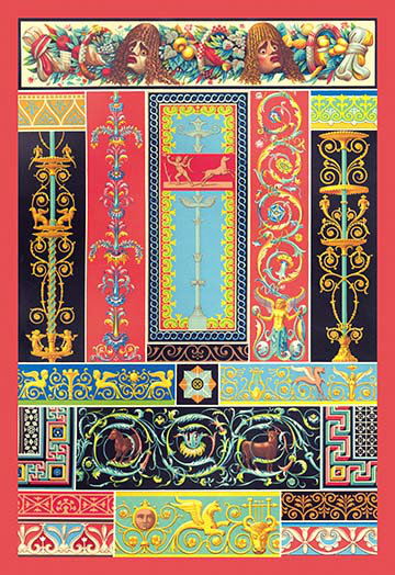 Buyenlarge 'Greco-Roman Design' by Auguste Racinet Framed Graphic Art ...