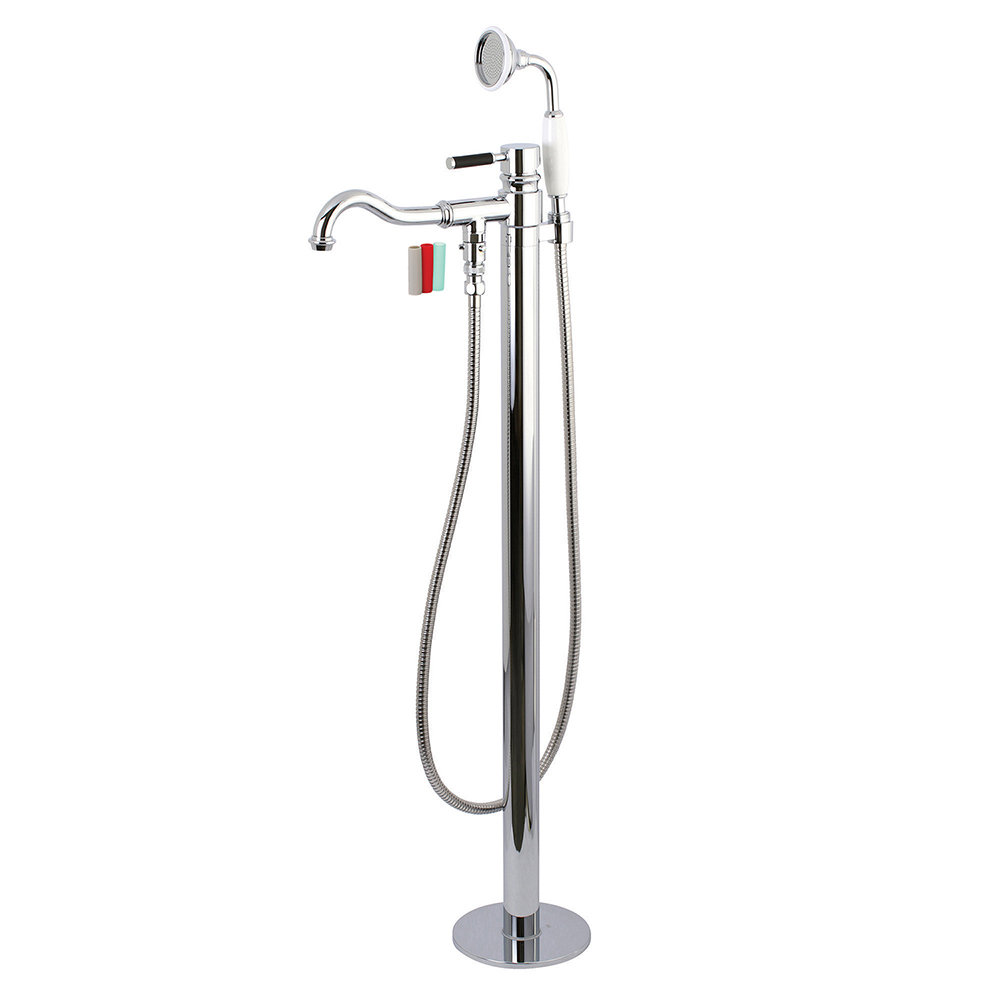 Kingston Brass Kaiser Single-Handle 1-Hole Freestanding Tub Faucet with ...