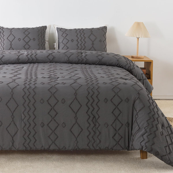 Loon Peak® Tufted Boho Comforter Set, Boho Bedding Comforter Set ...