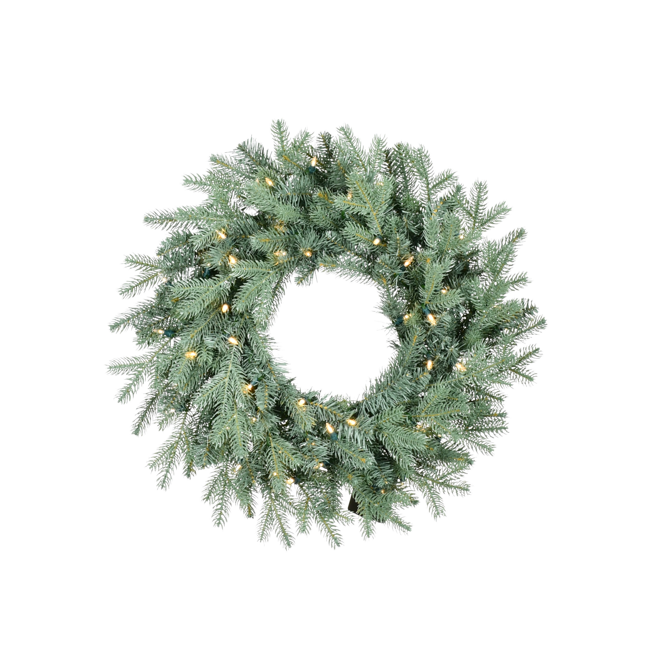 The Holiday Aisle® 24" Lighted Polyvinyl Chloride (PVC) Wreath | Wayfair