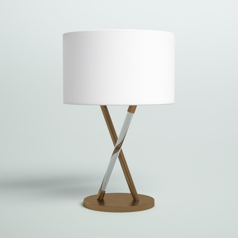 Greyleigh™ Burnley 25" Satin Brass Table Lamp | Wayfair