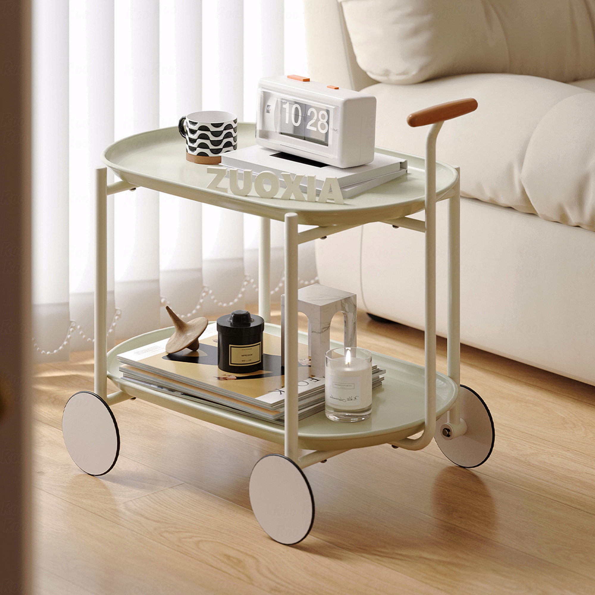 George Oliver Moon Storage Cart (Green) Nordic Internet Celebrity ...