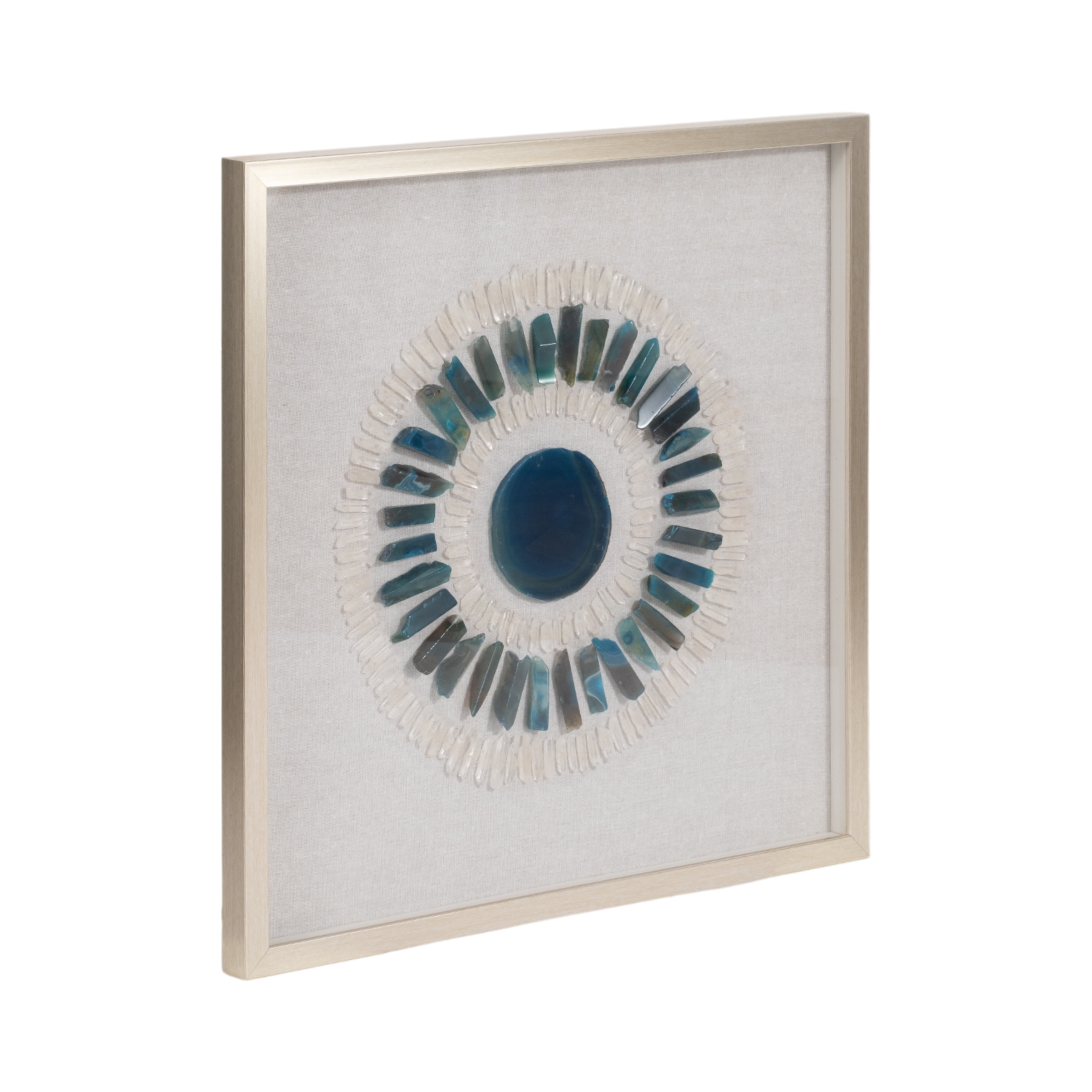 Everly Quinn 24X24 Caicos Agate And Crystal Shadow Box Wall Dec | Wayfair