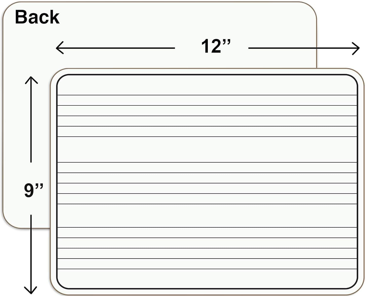 Scribbledo 5 Pack Dry Erase Music Staff White Boards 9" X 12 Inch ...