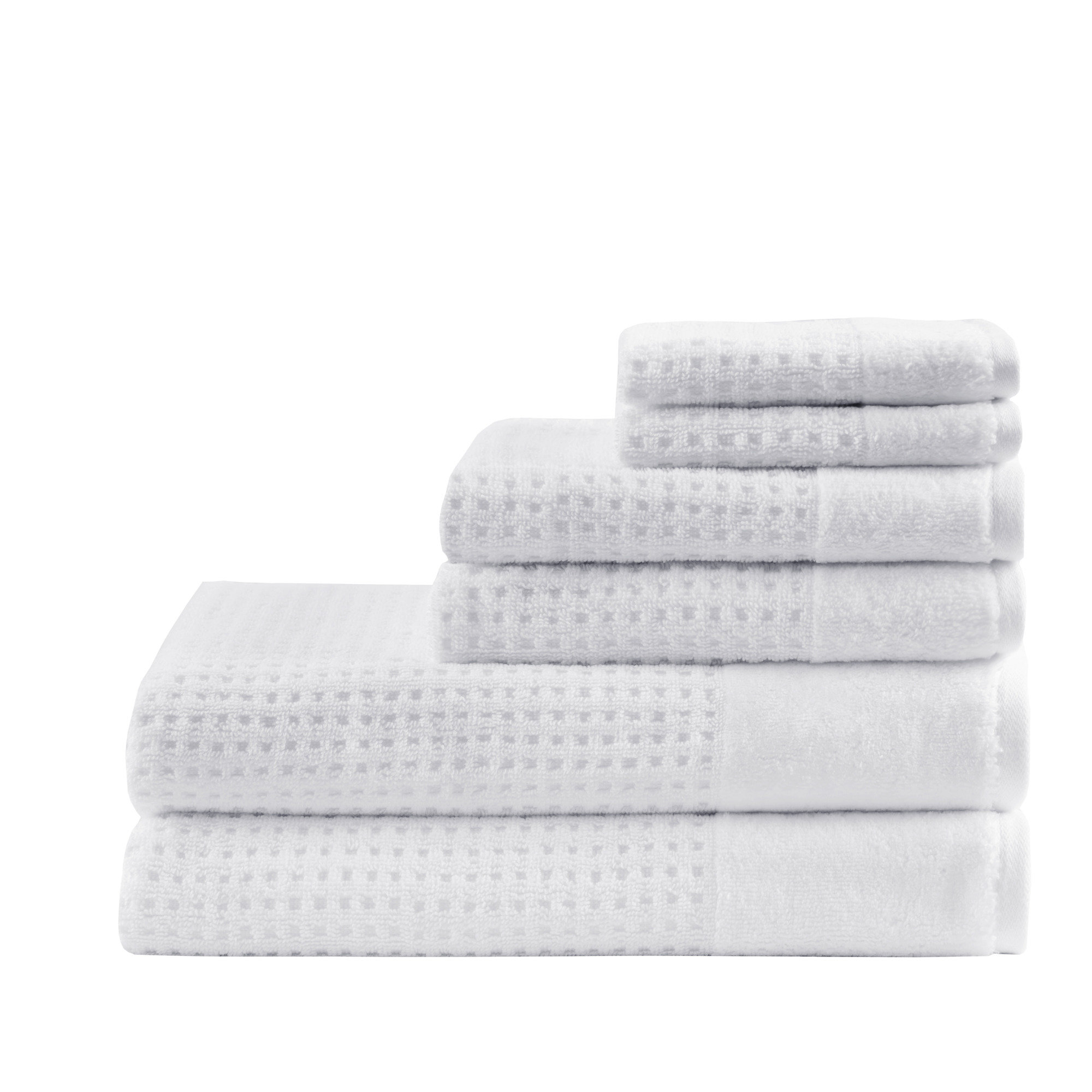 Madison Park Spa Waffle Spa Waffle Cotton Jacquard Antimicrobial Bath ...