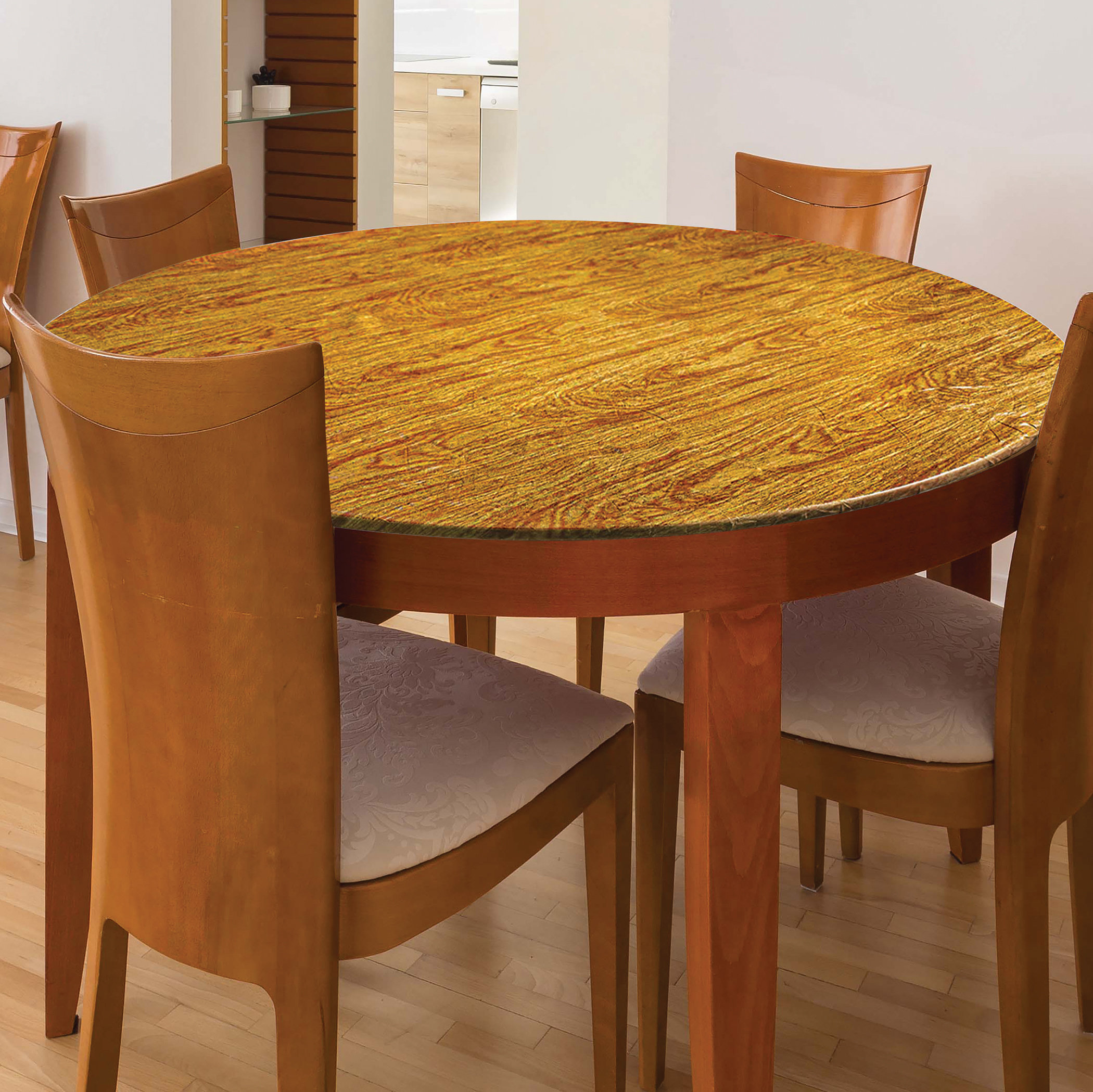 Millwood Pines Beautiful Elasticized Edge Stretch Fit Vinyl Table Cover ...