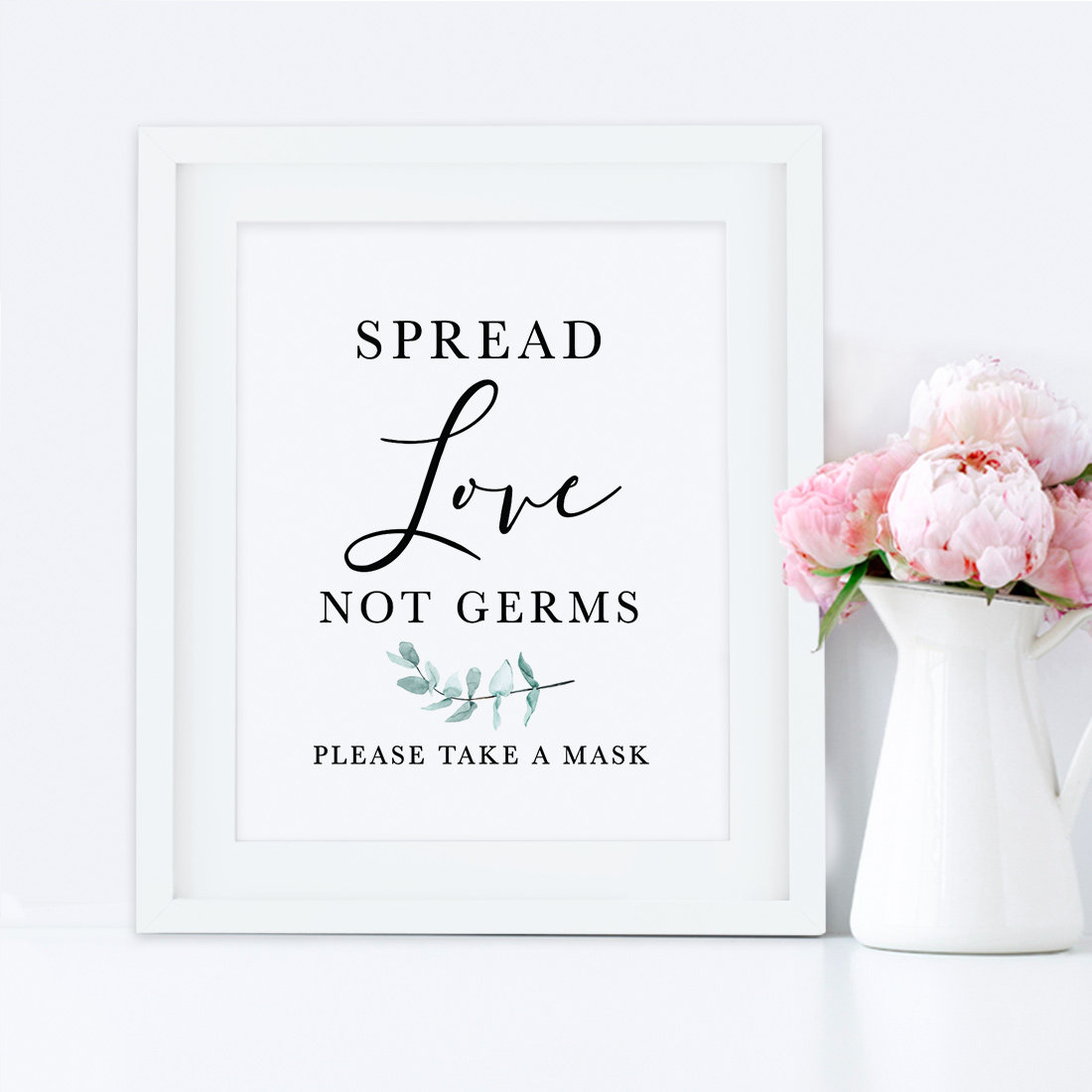 Koyal Wholesale Spread Love Not Germs Please Take A Mask, Formal Black ...