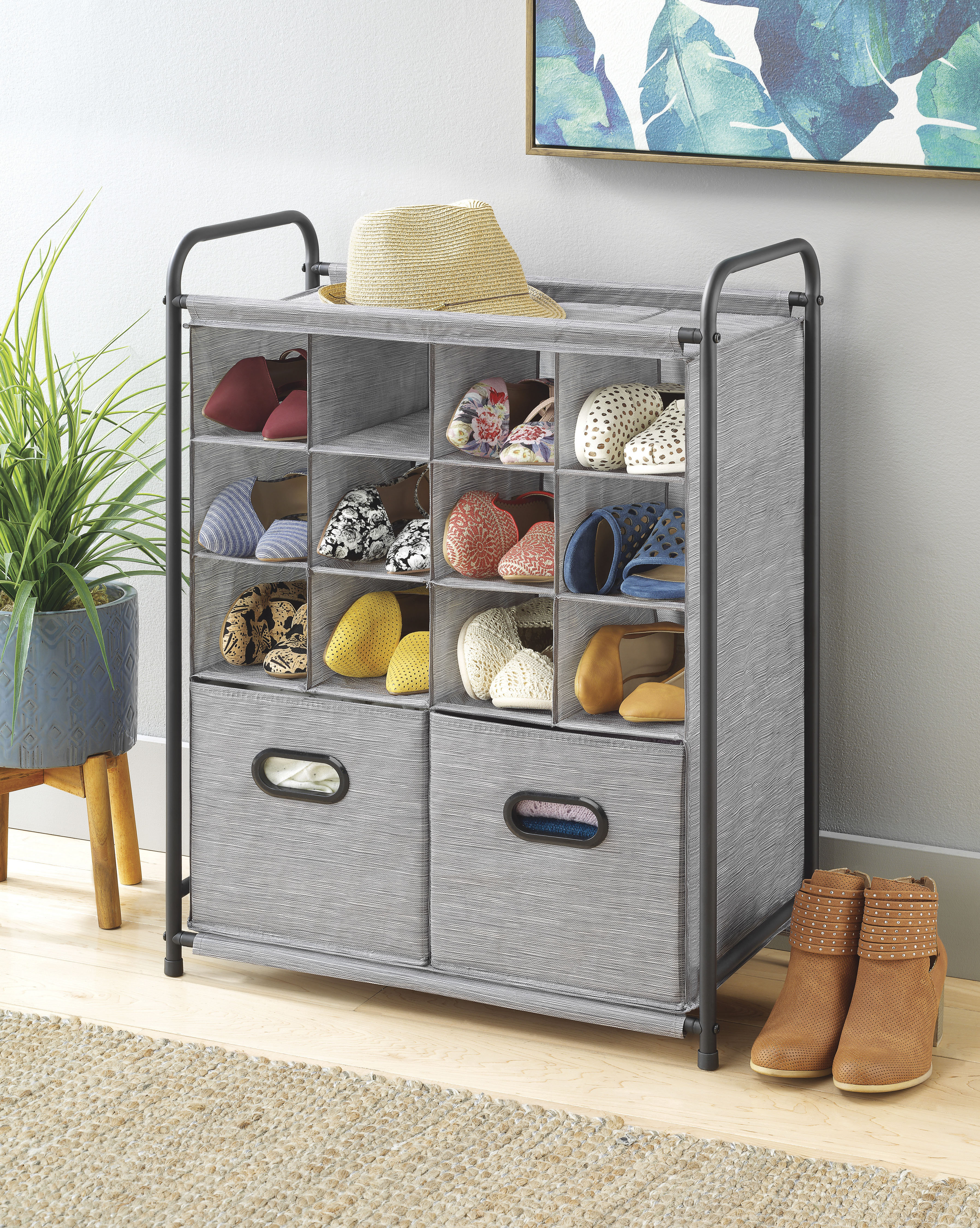 12 Pair Shoe Rack