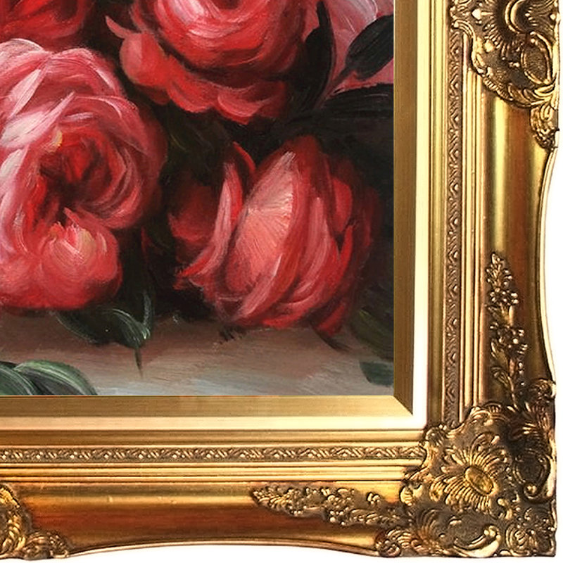 Vault W Artwork Discarded Roses Framed On Canvas by Pierre-Auguste ...