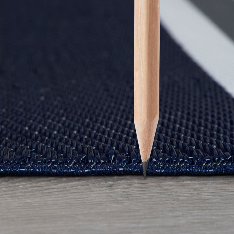 Breakwater Bay Monee Plastic Navy/White Indoor/Outdoor Rug & Reviews ...