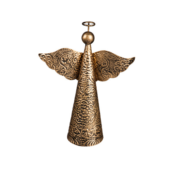 The Holiday Aisle® Metal Angel Table Décor 2 Piece Set | Wayfair