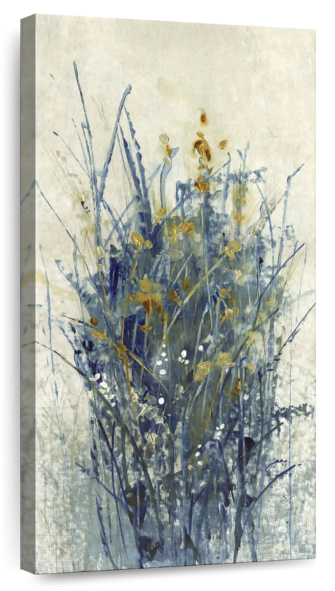 Wade Logan® Avery Wild Indigo Floral I | Wayfair