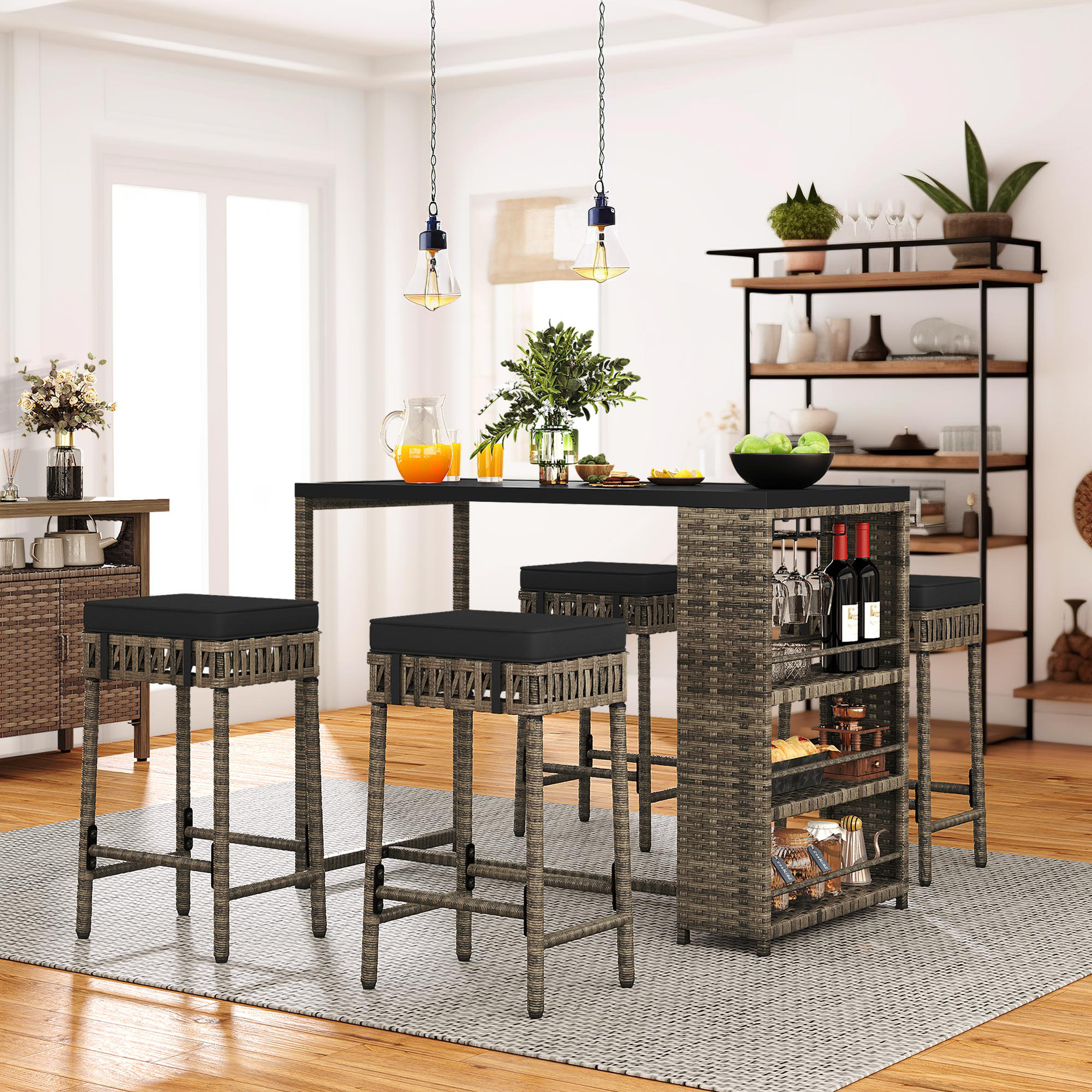 Beachcrest Home Bragdon Rectangular 4 - Person 47.2'' L Outdoor ...