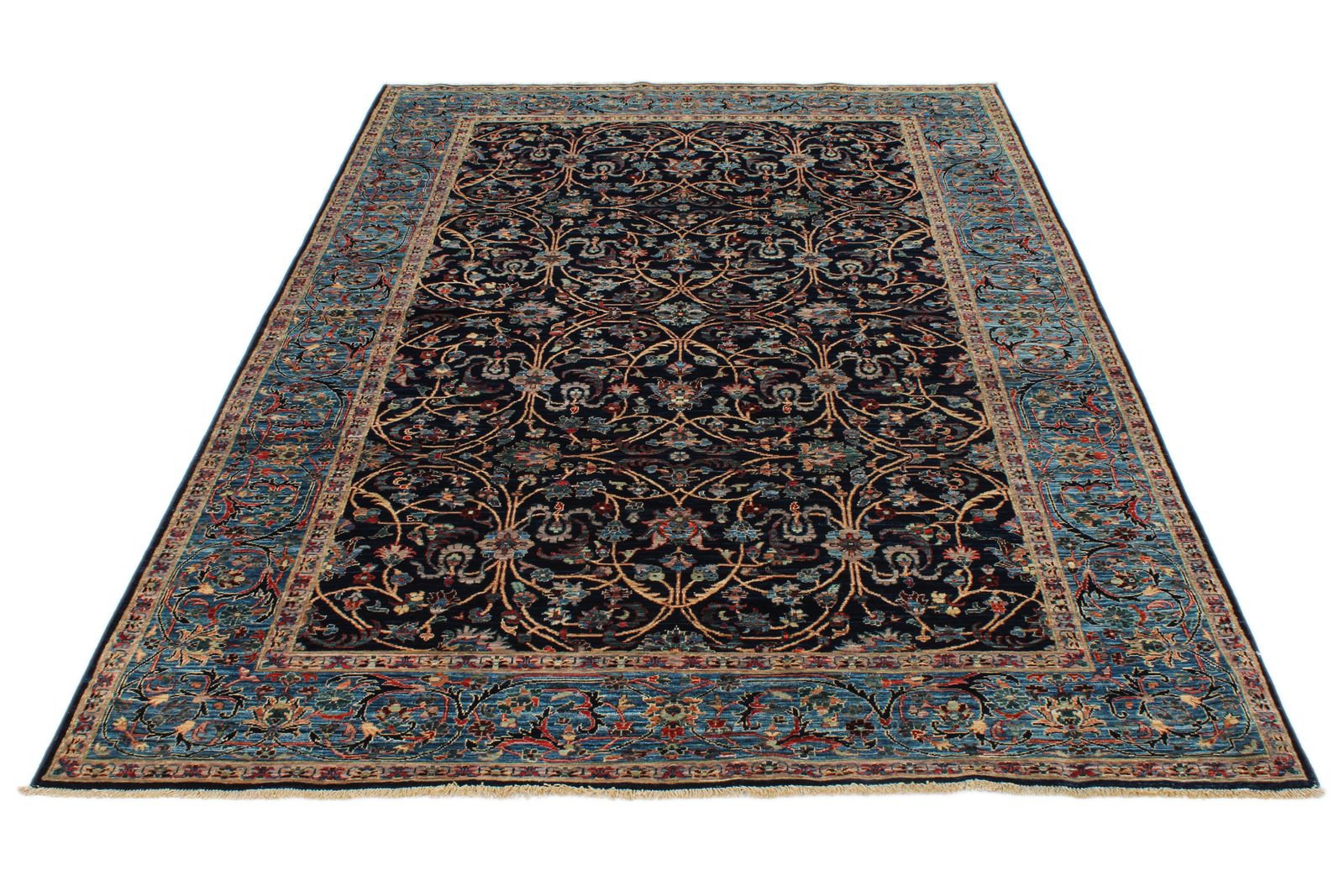 Home and Rugs 5x8 Navy and Blue Anatolian Traditional Rug | Wayfair