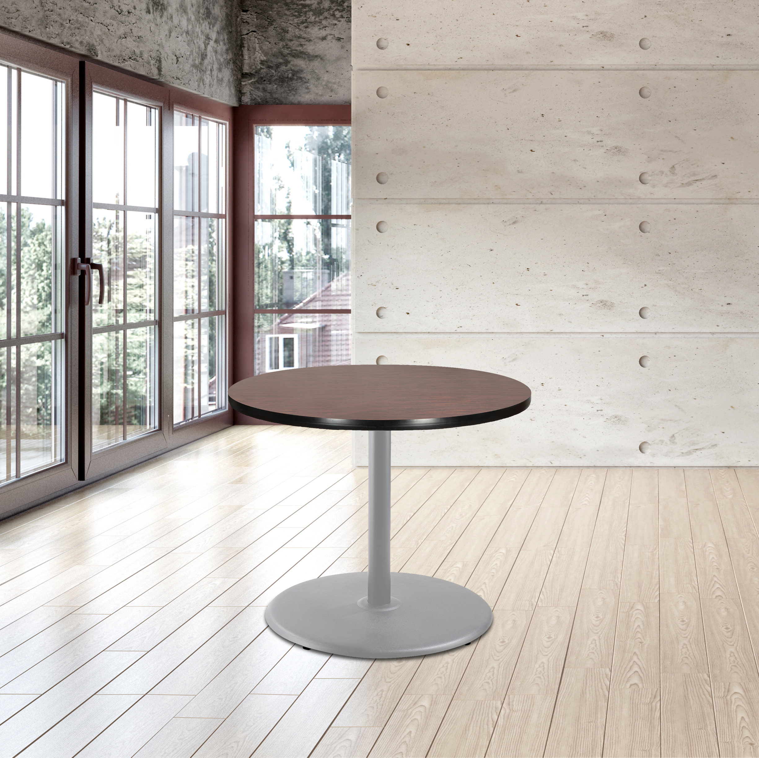 Hampden Furnishings Bennet 36 Inch Round Café Table Round Base ...