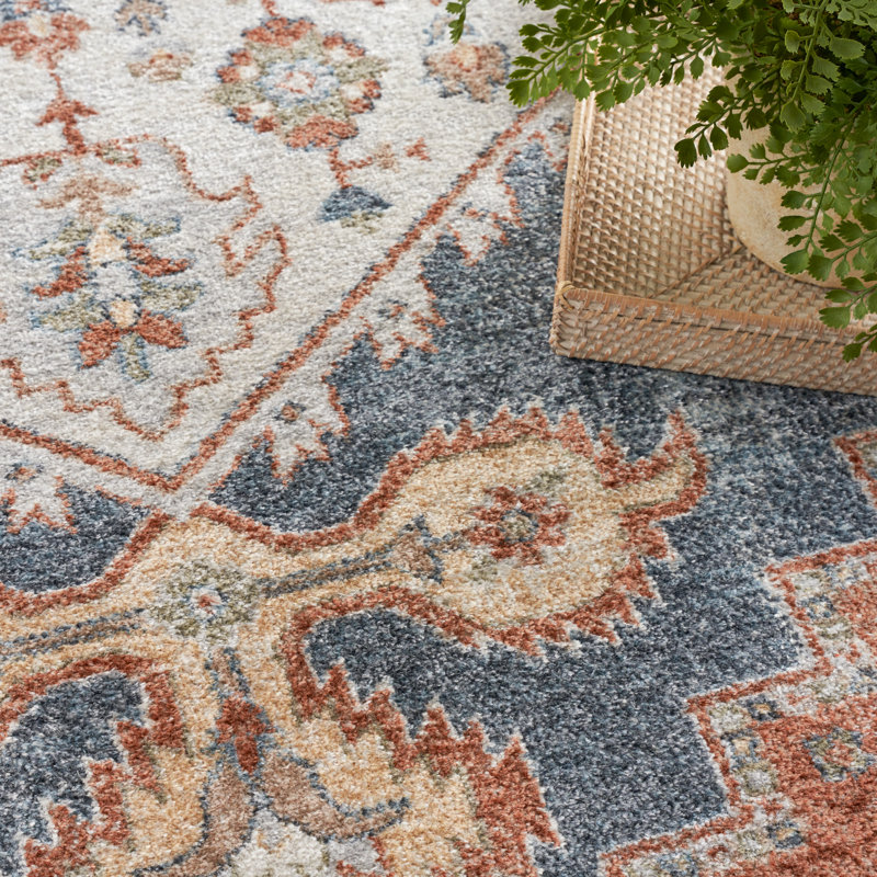 Bungalow Rose Makalyn Machine Washable Oriental Rug & Reviews | Wayfair