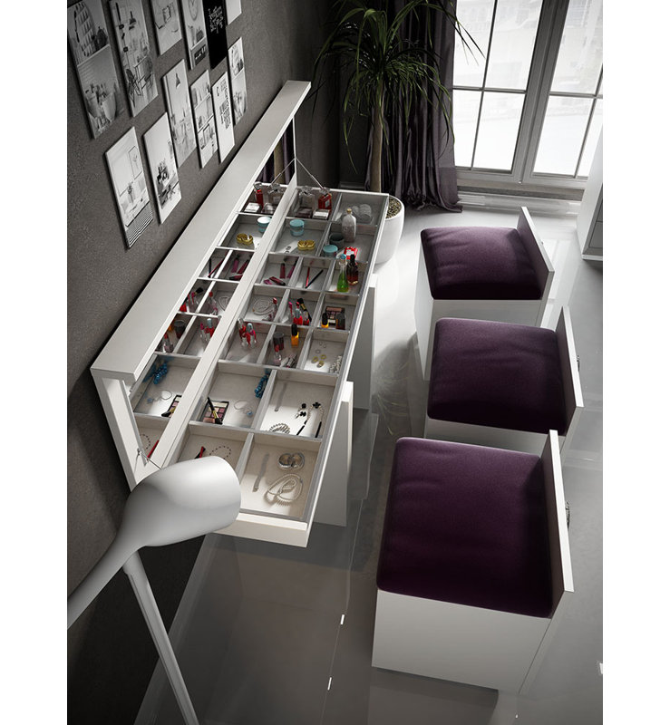 Hispania Home Bella Bedroom Make Up Vanity Set | Wayfair