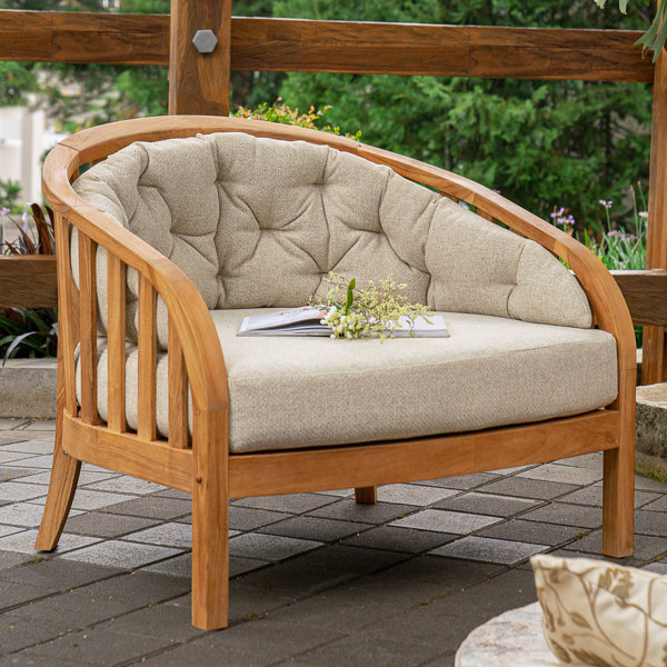 Wildon Home® Mersudin Teak Wood Deep Seating Chair | Wayfair