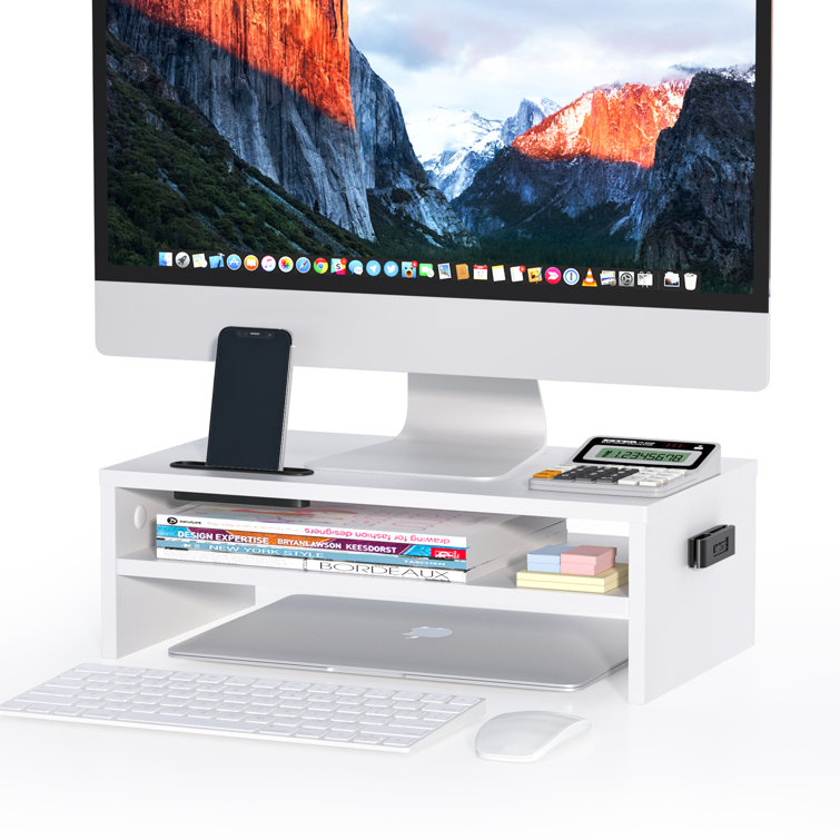 17 Stories Cele Wood Stackable Monitor Stand & Reviews | Wayfair.co.uk