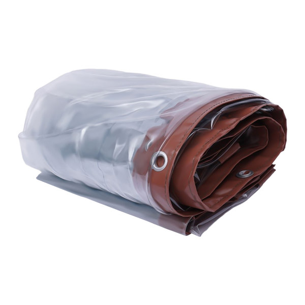 OUKANING 8 * 10FT PVC Waterproof Clear Awning for Patio, Canopies ...