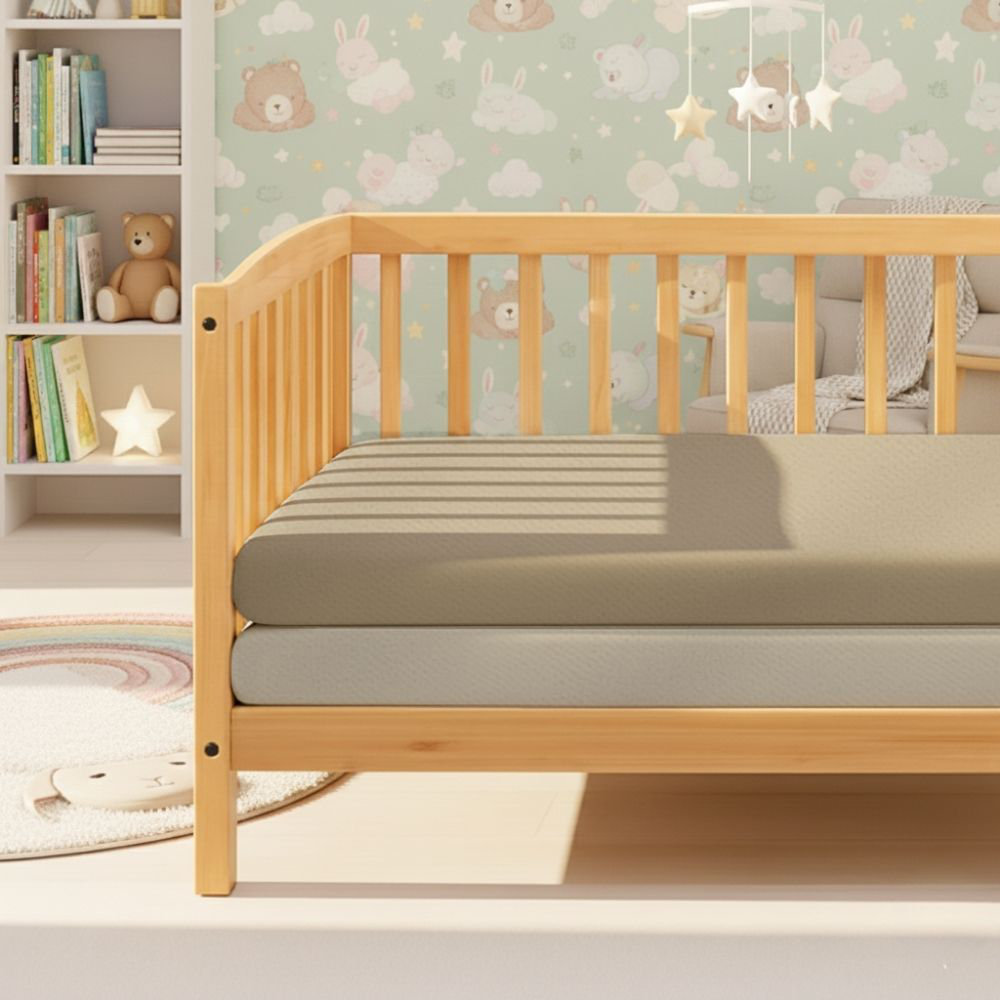 Isabelle & Max Baby Cot Fitted Sheet - 100% Jersey Cotton Green ...