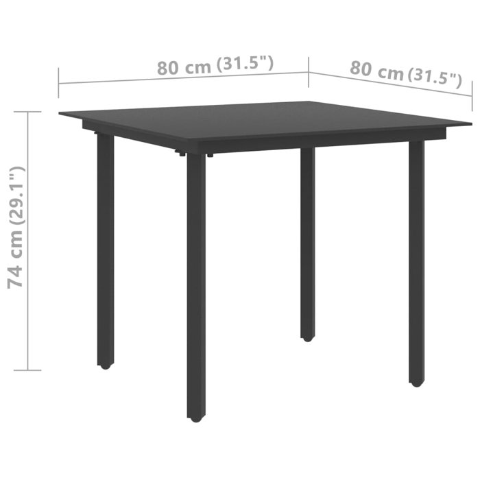 Ebern Designs Helly Steel Dining Table | Wayfair.co.uk