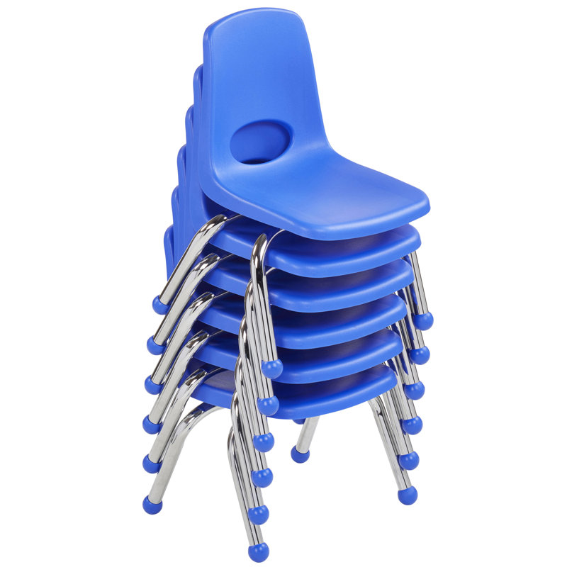 Factory Direct Partners Stacking Classroom Chair ( Set of 6 ) & Reviews ...