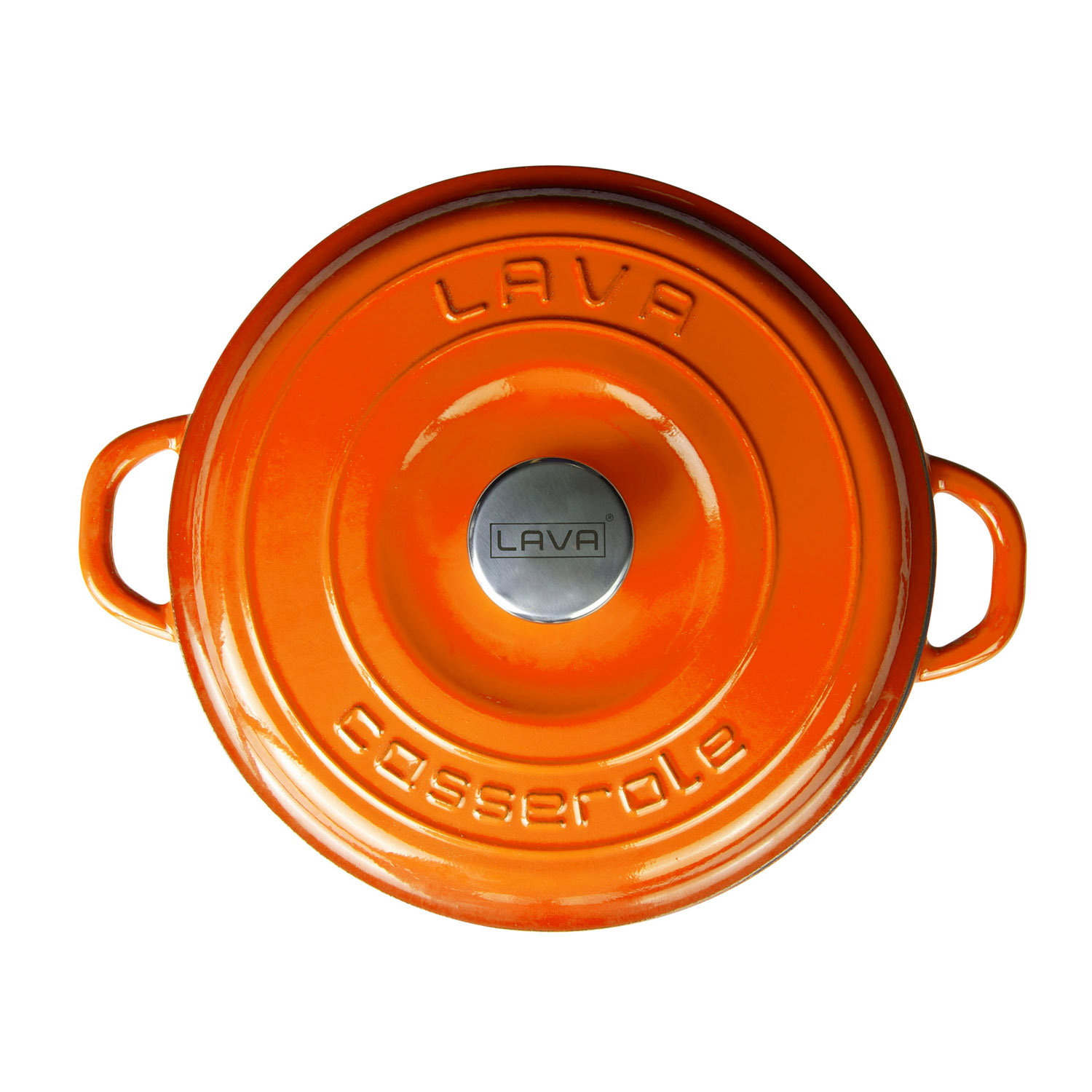 LAVA CAST IRON Lava Enameled Cast Iron Dutch Oven 4.75 Qt. Round ...