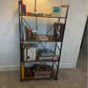 17 Stories Landrienne 47.2" H x 23.6" W Etagere 4-Shelf Bookcase ...