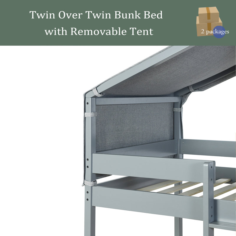 Isabelle & Max™ Seager Kids Twin Over Twin Bunk Bed | Wayfair