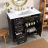 Ebern Designs Bathroom Vanity With Sink, 1 Flip Drawer, 3 Drawers ...