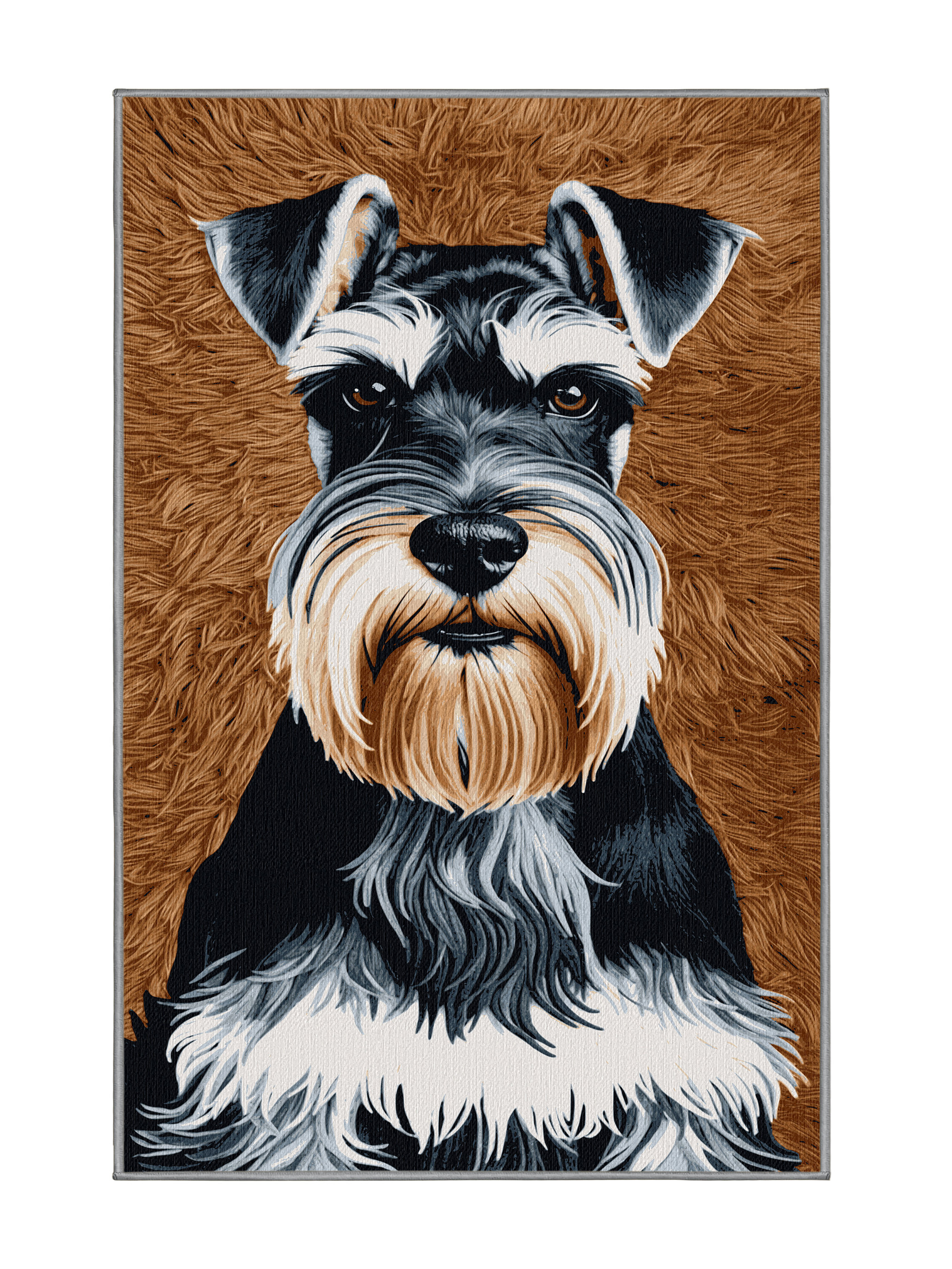 Red Barrel Studio® Washable Standard Schnauzer Dogs Area Rug | Wayfair