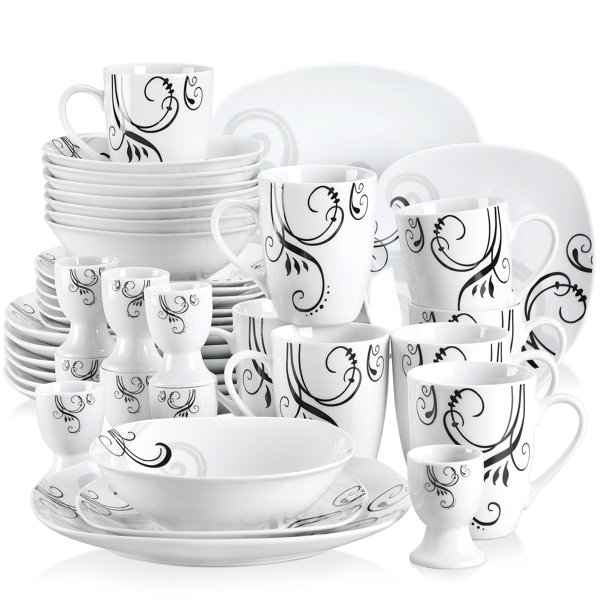 Blue Elephant Zoec Porcelain China Dinnerware - Set of 40 | Wayfair.co.uk