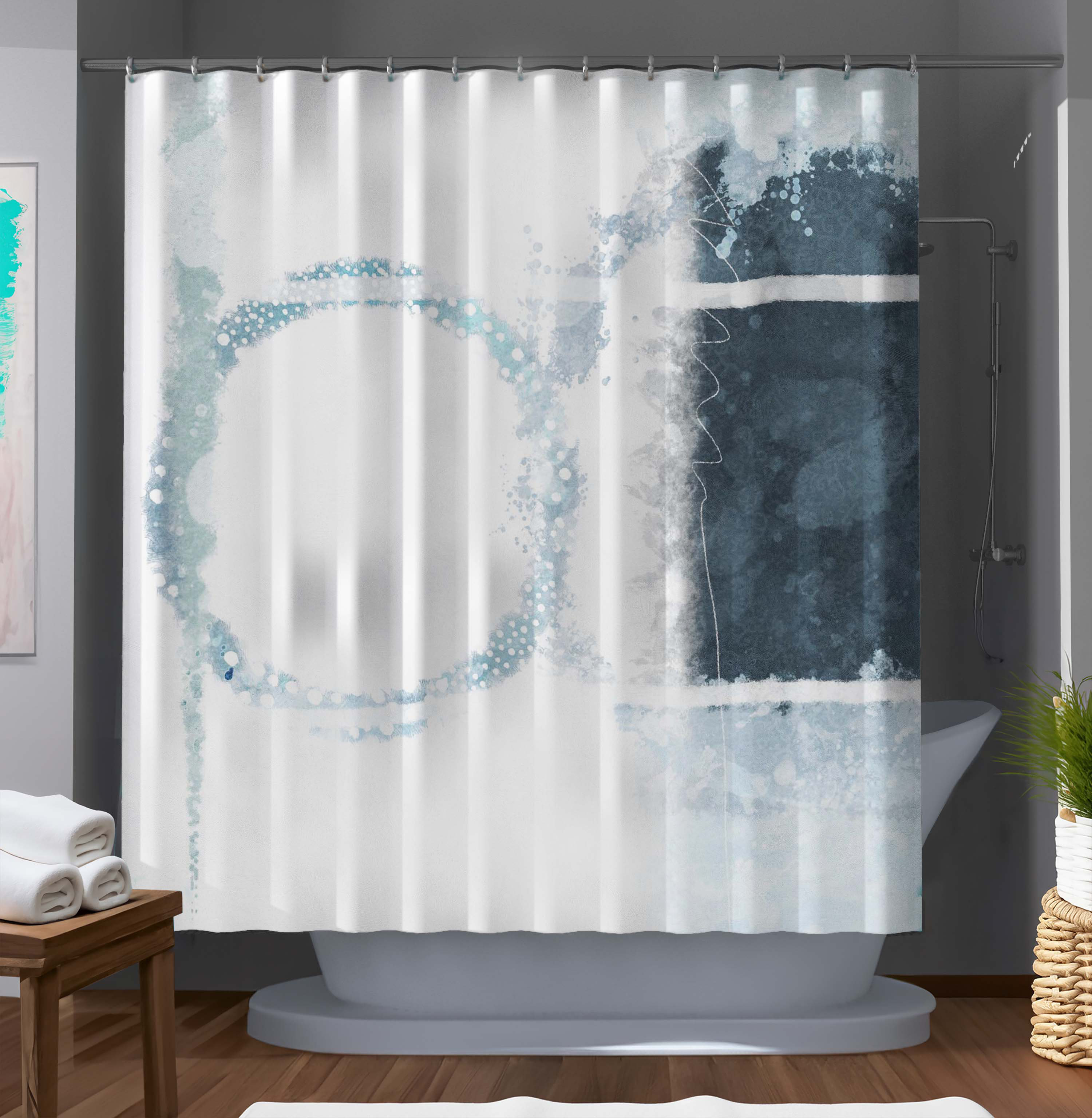 East Urban Home Freshness Bits Designer Shower Curtain - Wayfair Canada