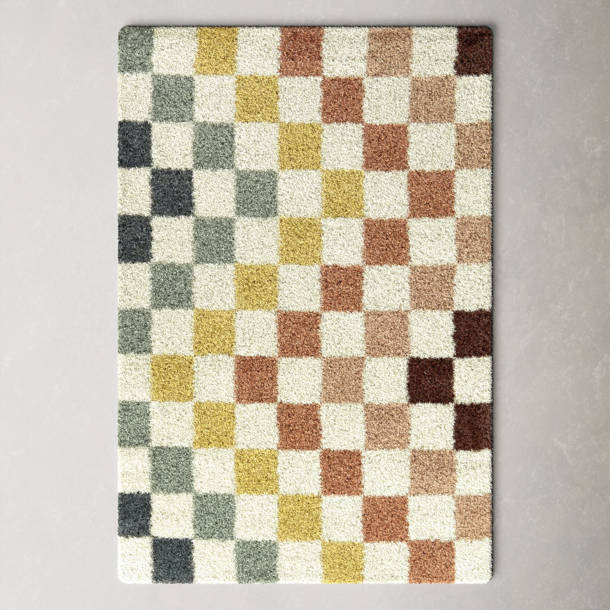 Walker Performance Burnt Orange/Cream Rug & Reviews | AllModern