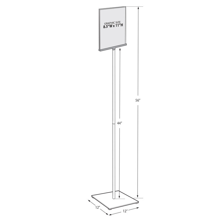 Azar Displays Two-Sided Sign Holder - Wayfair Canada
