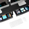 Mind Reader Dual Monitor Stand, Height Adjustable, Desktop Organizer ...