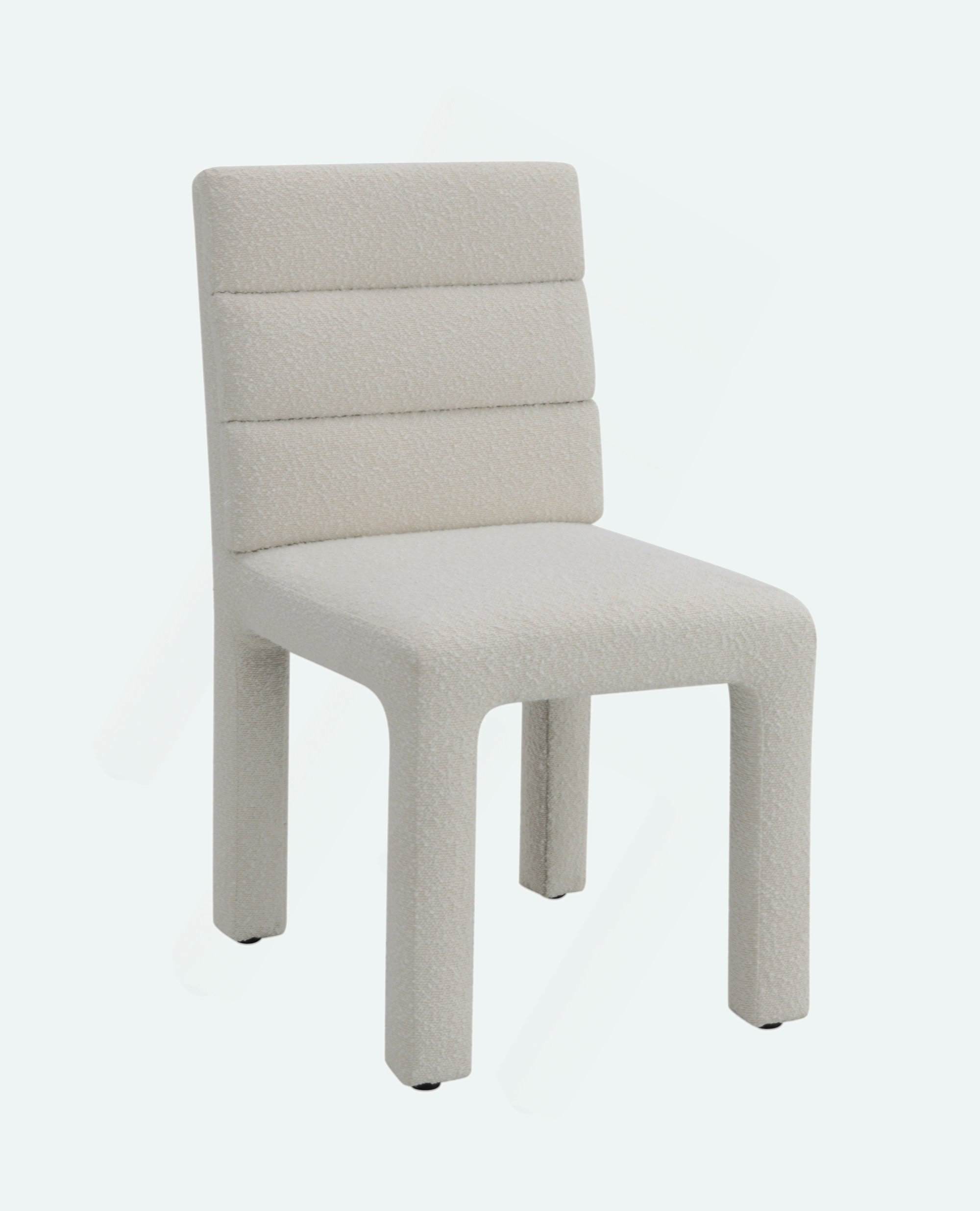Latitude Run® Beige Boucle Side Chair (Set Of 2) | Wayfair