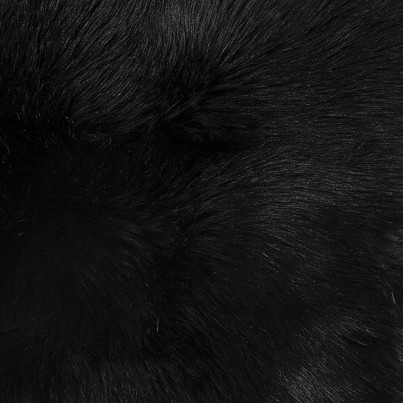 Walk On Me Single Pelt Black Area Rug - 2' x 3' | Wayfair